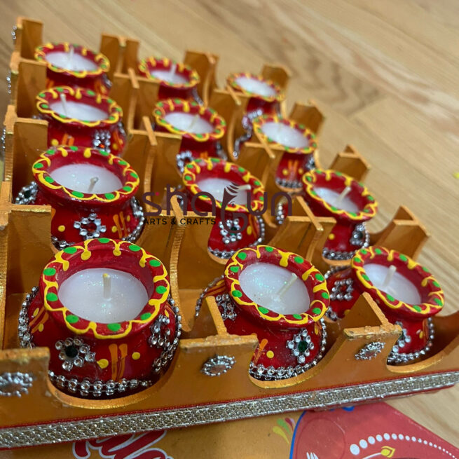 Matki Diya Tray - Shagun Arts and Crafts