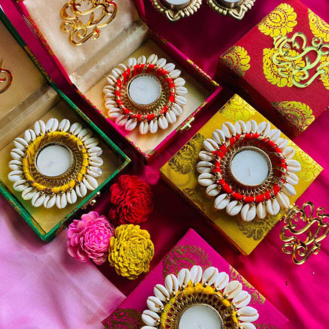 Shell Diya Hamper – Shagun Arts and Crafts