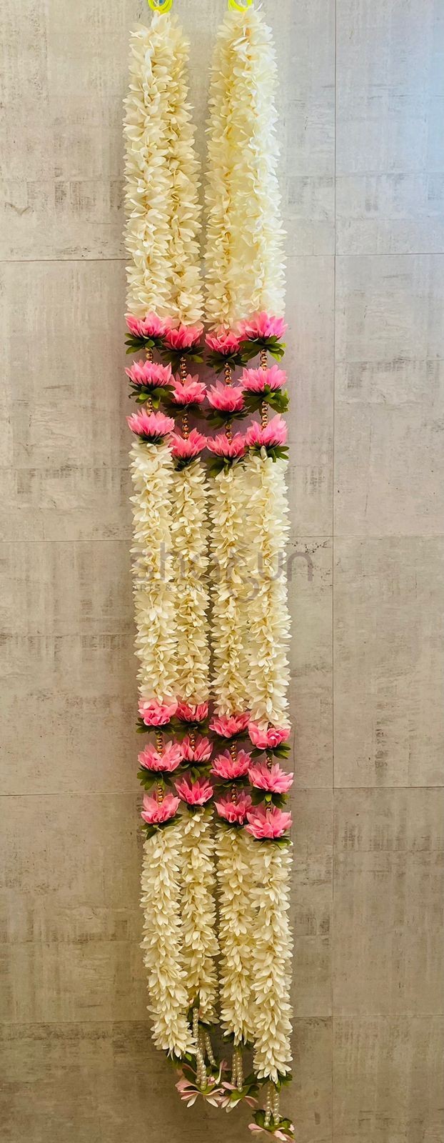 4ft Fabric Rose Garlands - Shagun Arts and Crafts