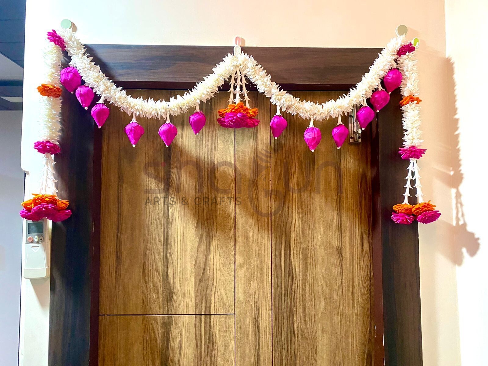 Solawood Lotus Buds Toran - Shagun Arts and Crafts