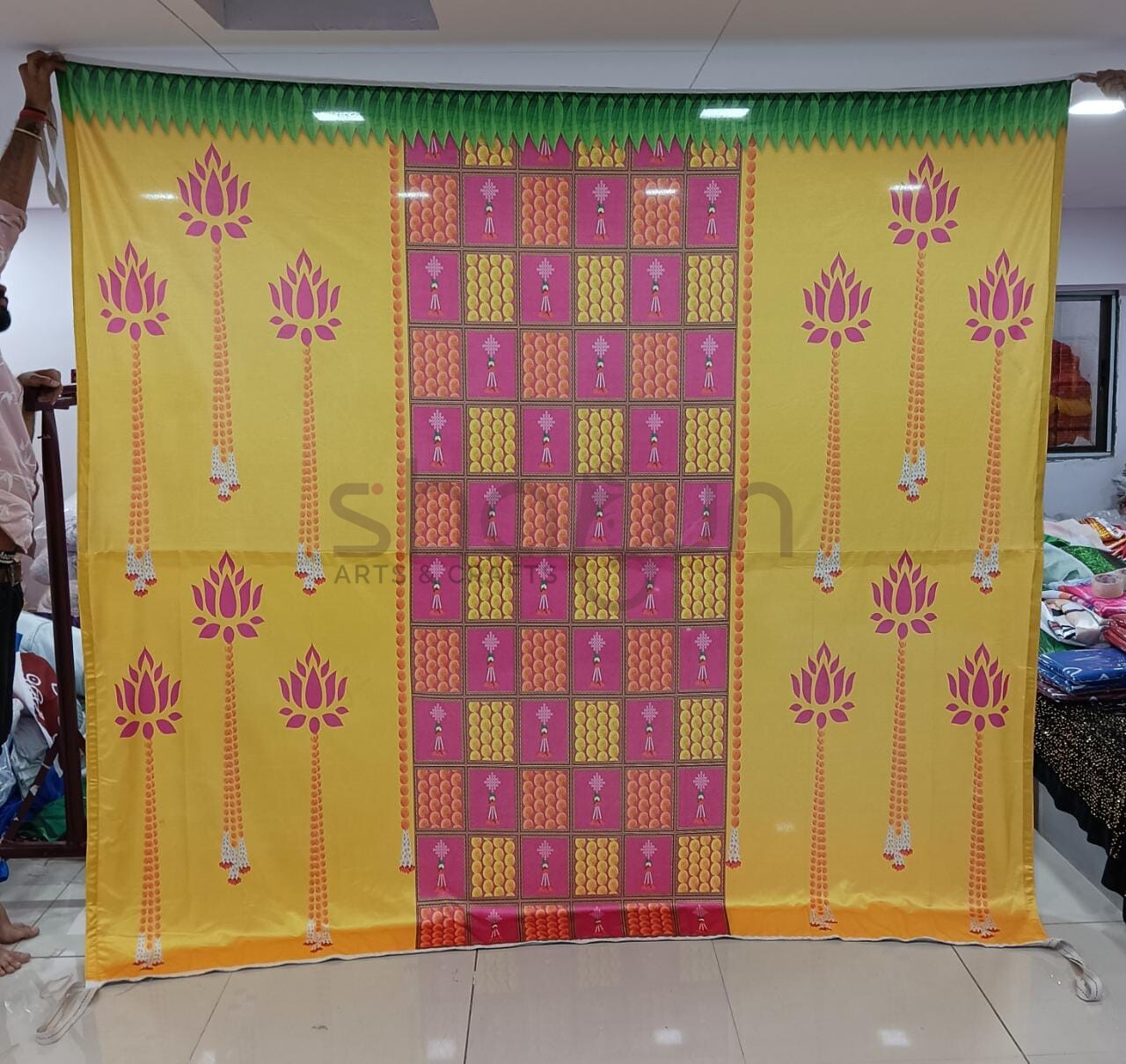 Lotus Backdrop - Shagun Arts and Crafts