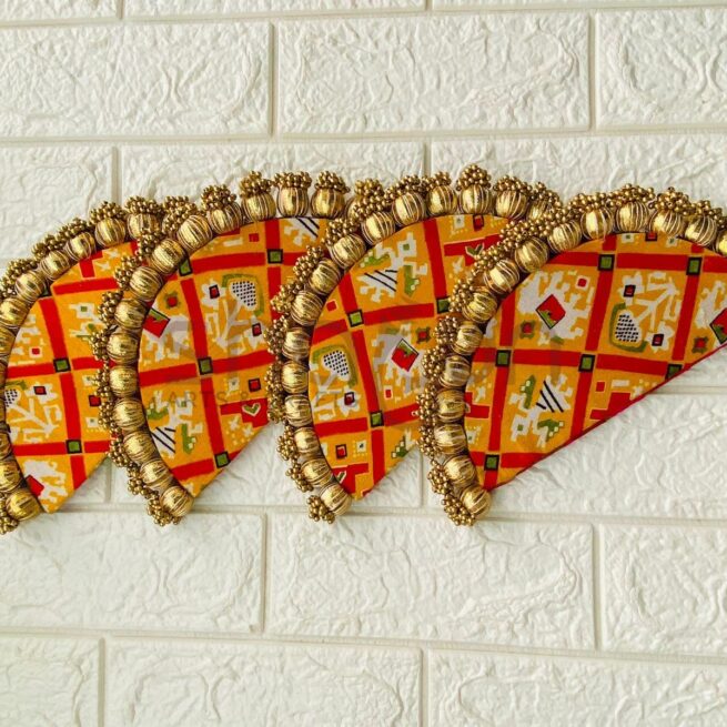 Patola Half Circle plates - Shagun Arts and Crafts