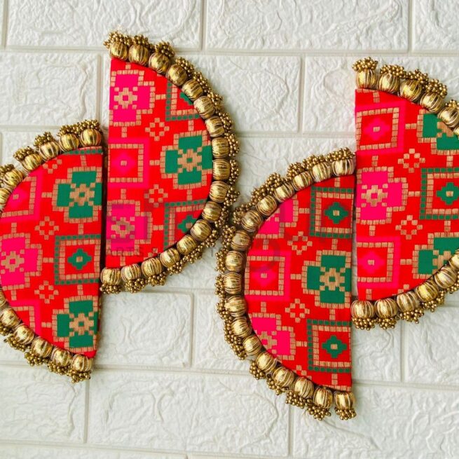 Patola Half Circle plates – Shagun Arts and Crafts