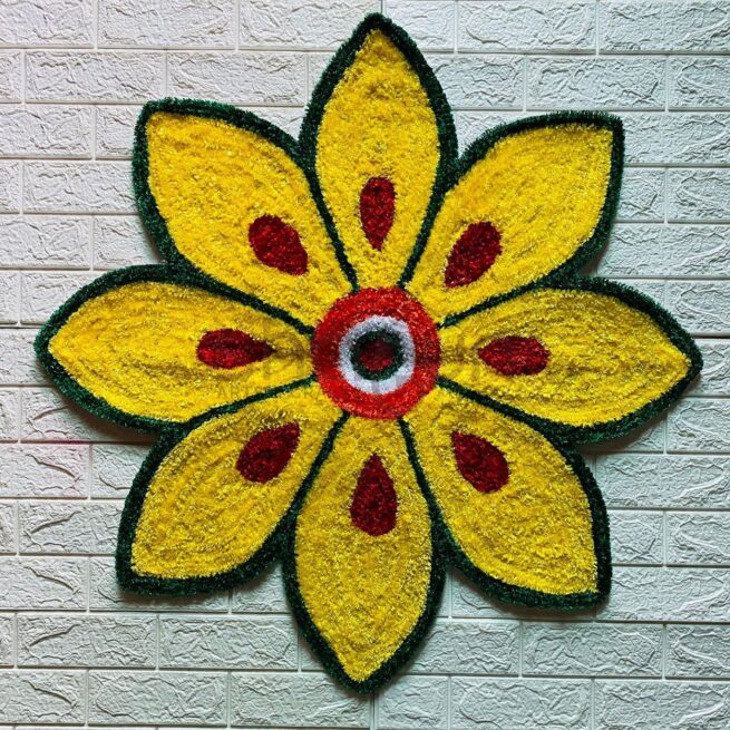 3Ft Fabric Rangoli Mat - Shagun Arts and Crafts