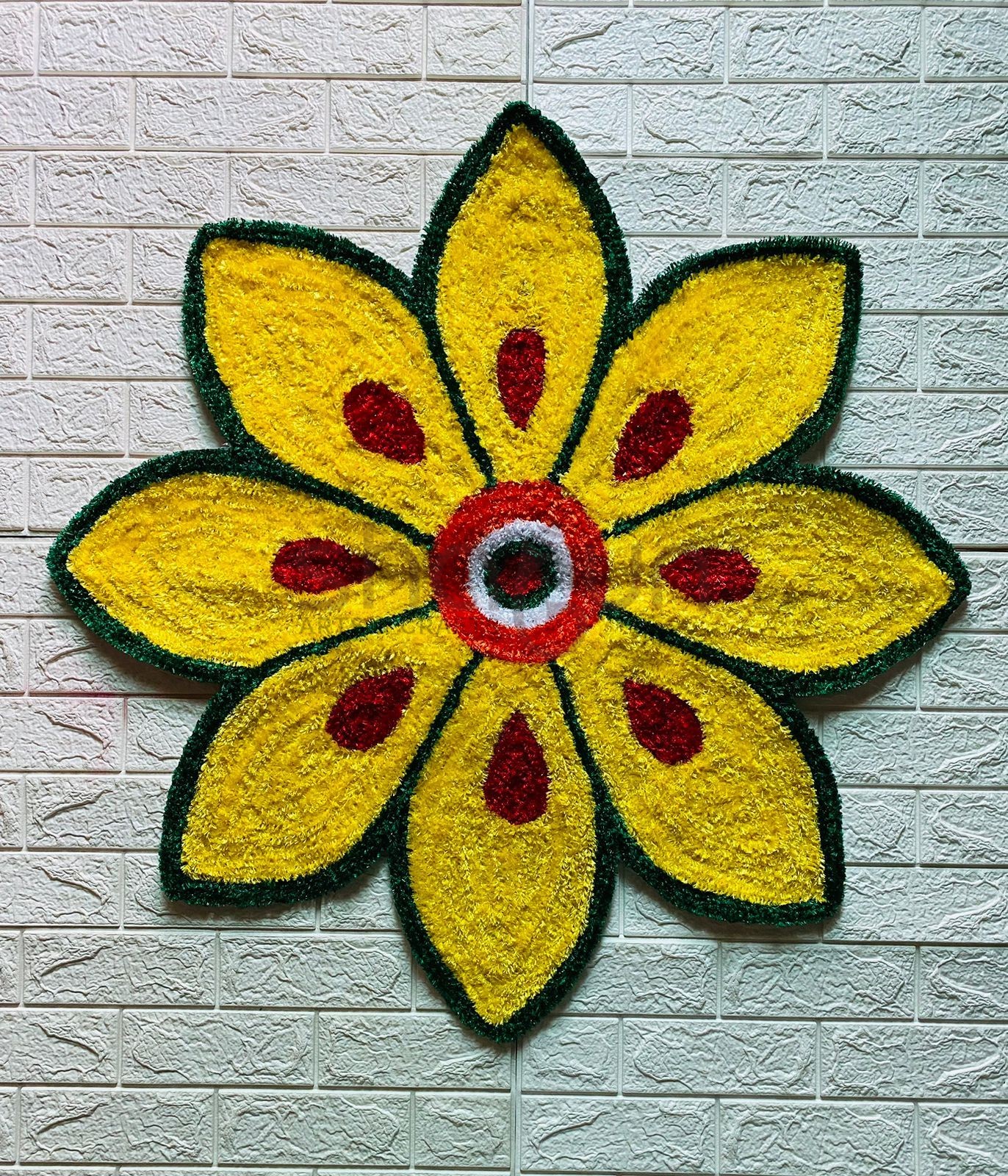 3Ft Fabric Rangoli Mat - Shagun Arts and Crafts