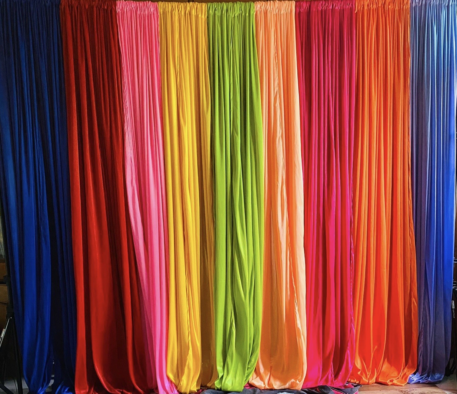 Wrinkle Free Satin Backdrop Panels - Shagun Arts and Crafts