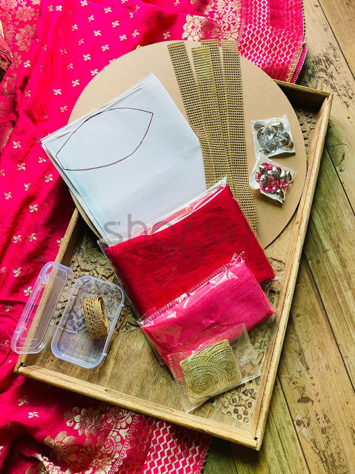 Diy Lotus Singhasan Kit - Shagun Arts and Crafts