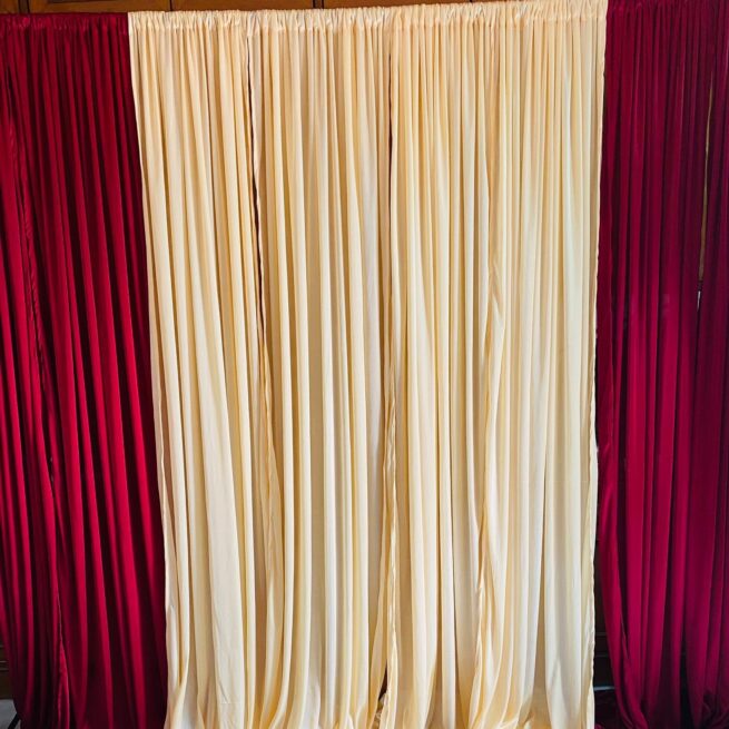 Wrinkle Free Satin Backdrop Panels – Shagun Arts and Crafts