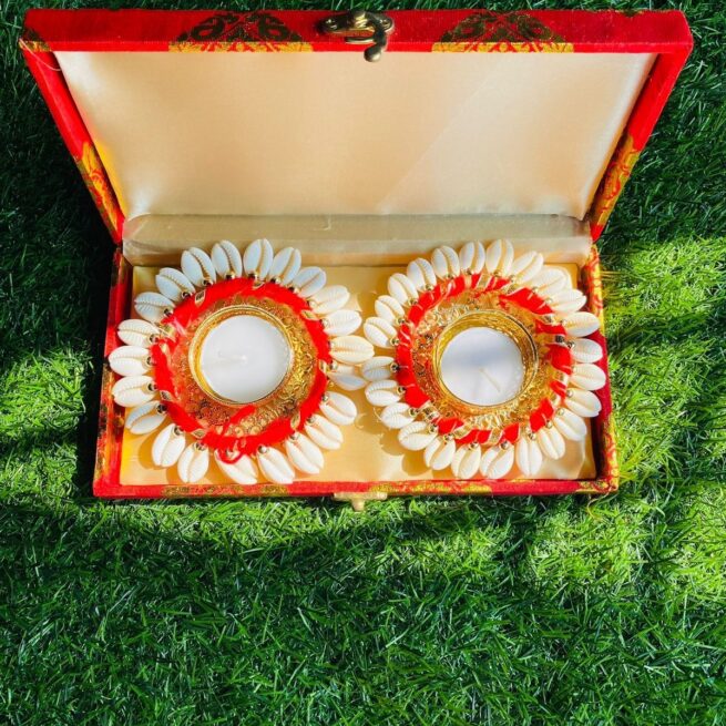 Shell Diya Hamper - Shagun Arts and Crafts